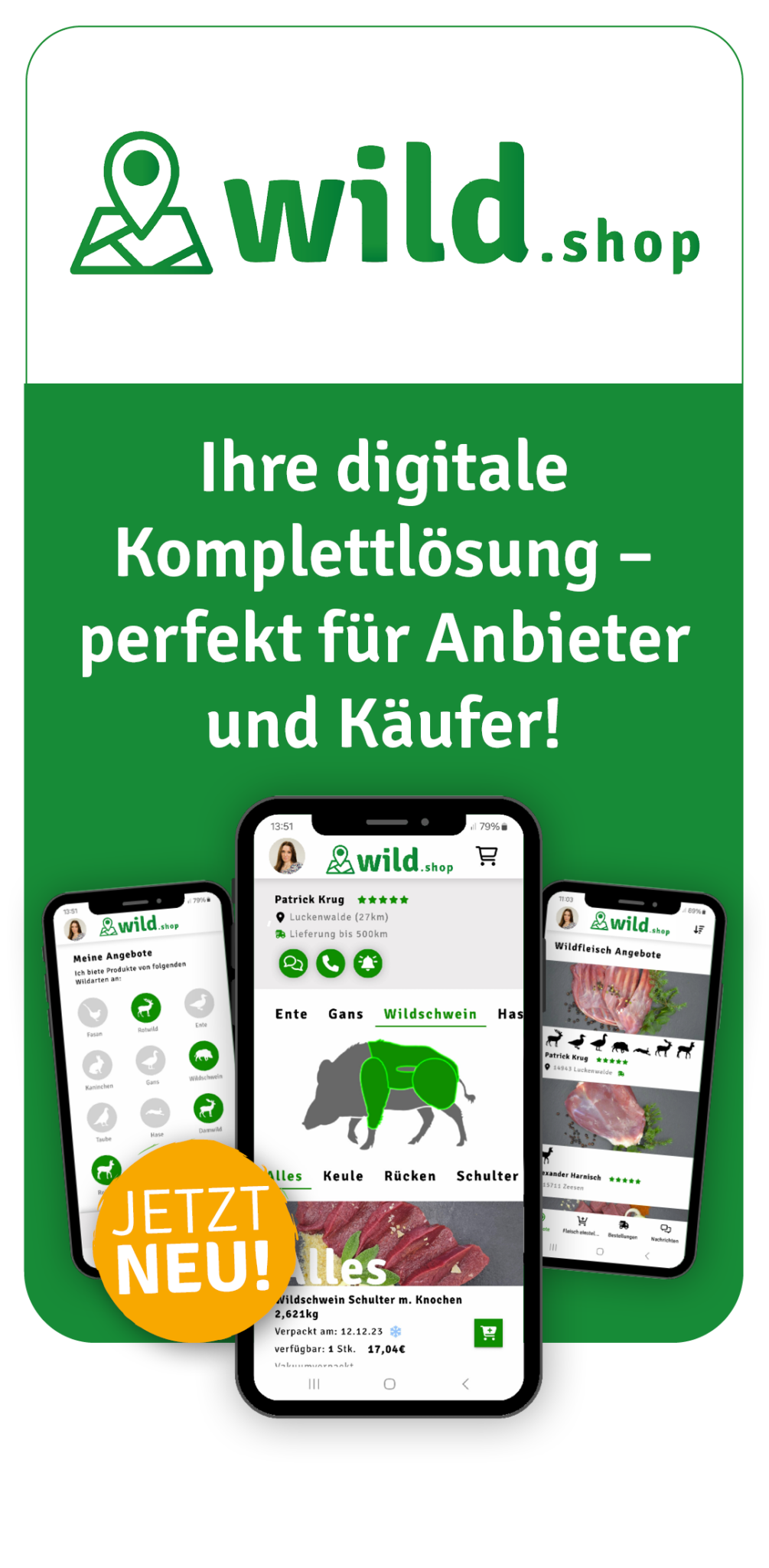 wild.shop – Entdecke die Vielfalt des Wildfleischs mit wild.shop!
